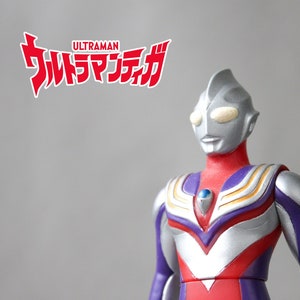Ultraman Tiga With Live Sign【ultraman Vinyl Soft Figure:used&cleaned】s ...