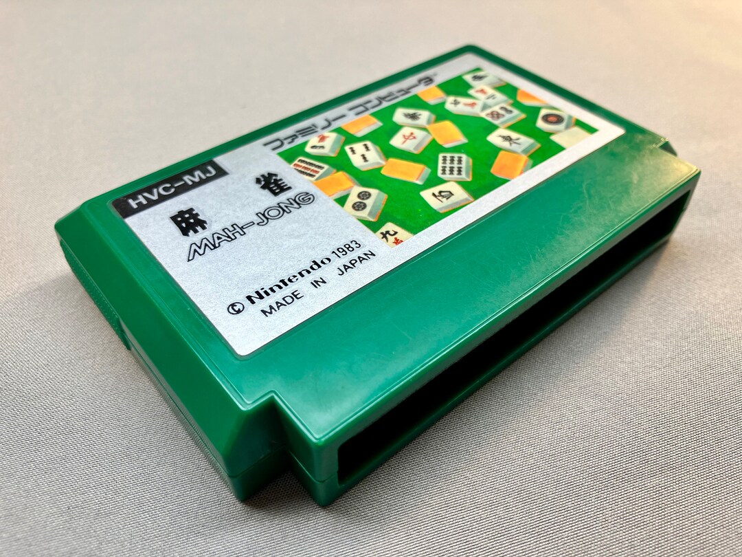 Japanese Retro Game famicom Cartridge /mah-jong Nintendo Famicom Software Nintendo Mah-jong 1983 ...