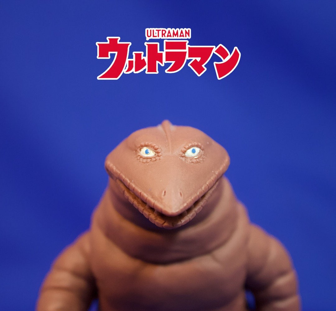 Telesdon With Live Sign ultraman Soft Vinyl Figure:used - Etsy