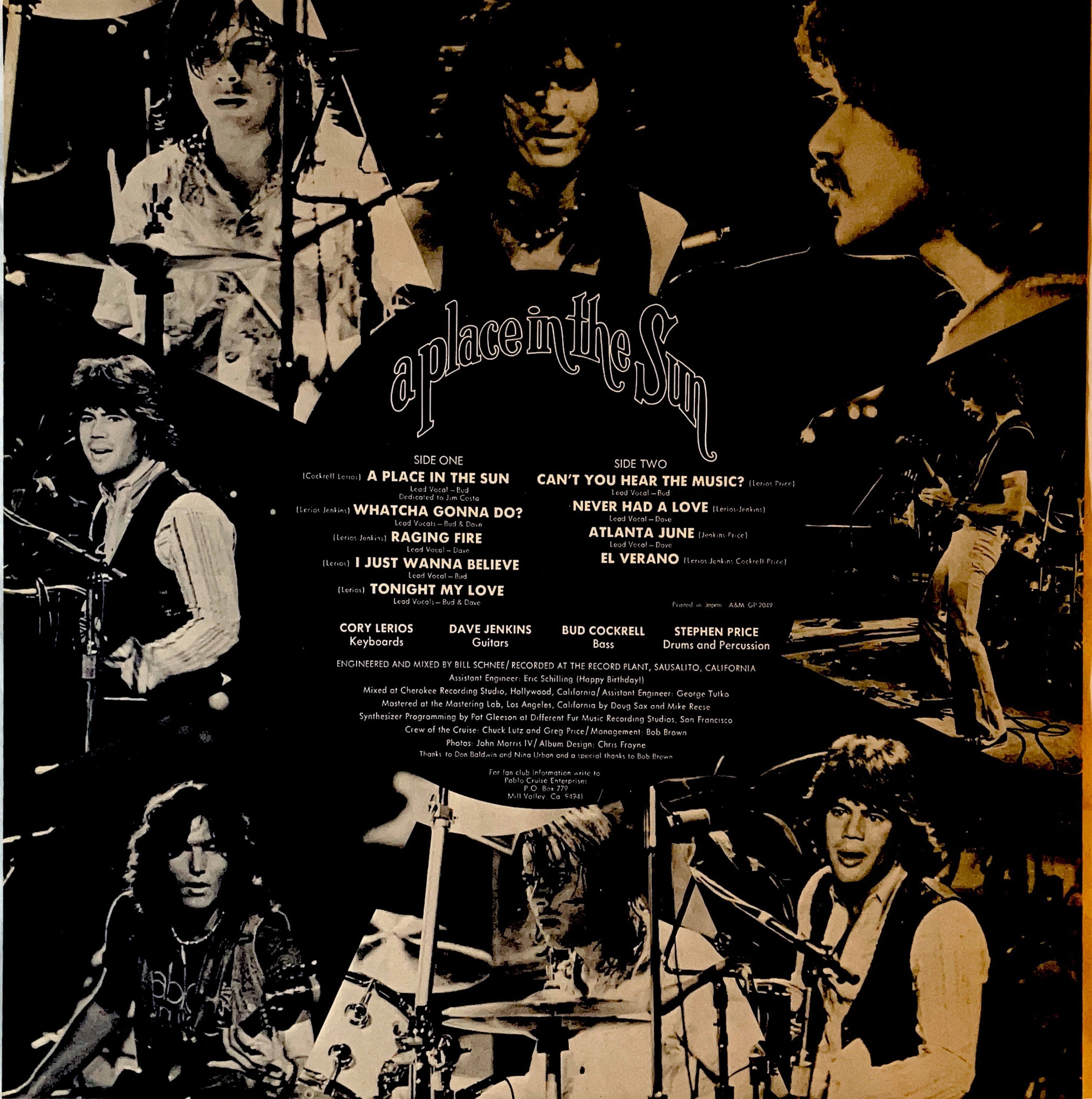 Jpn-press Vintage Vinyl [pablo Cruise-a Place in the Sun] (A Place in the Sun/pablo Cruise) A&M ...