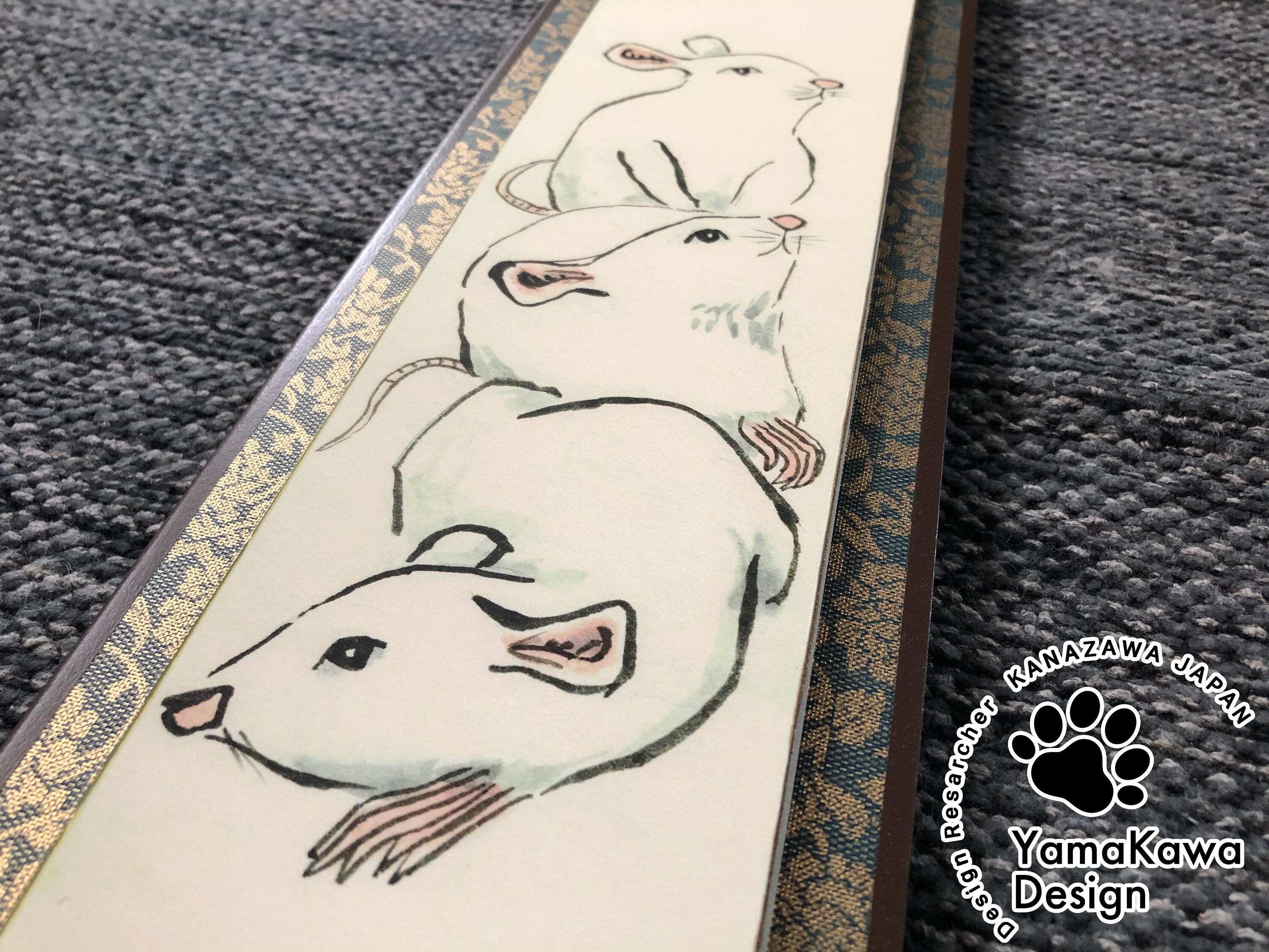 Japanese Vintage Art: Daikoku White Rats «replica» [big Black Rat] ITTO ...
