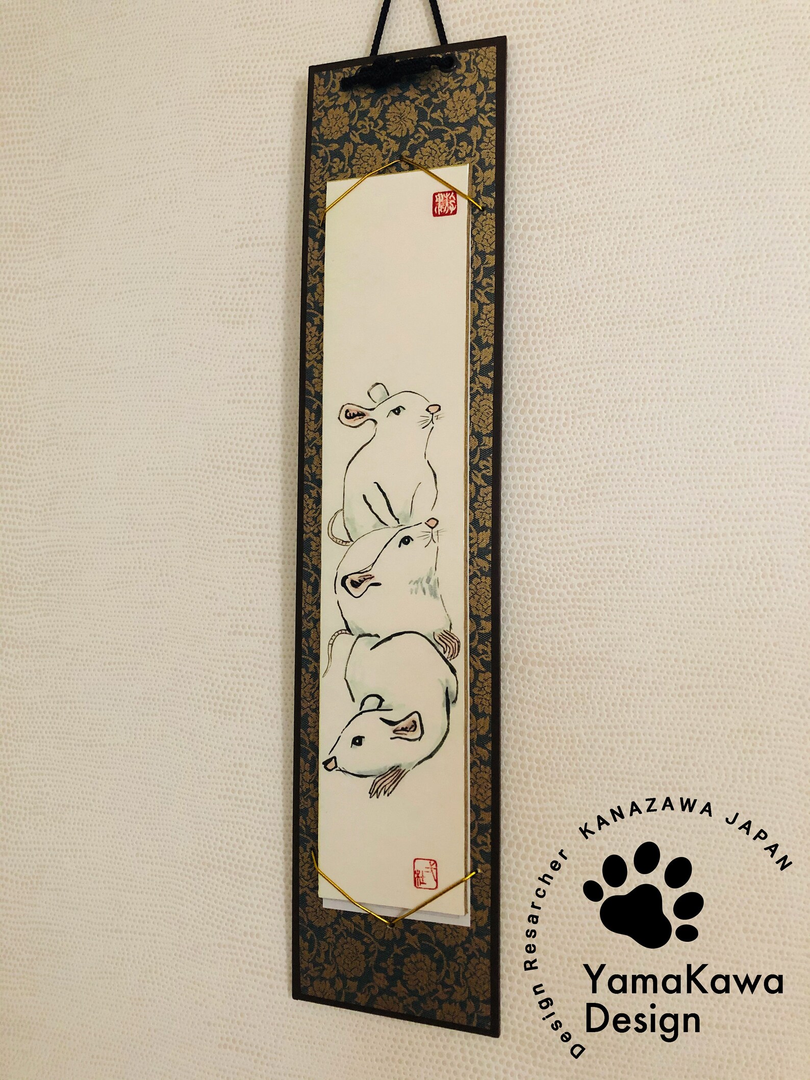 Japanese Vintage Art: Daikoku White Rats «replica» [big Black Rat] ITTO ...