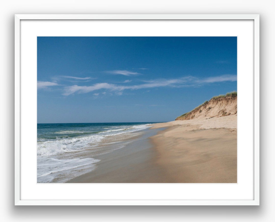 Nantucket Surfside Beach Bluffs II - Framed or Print Only - Etsy