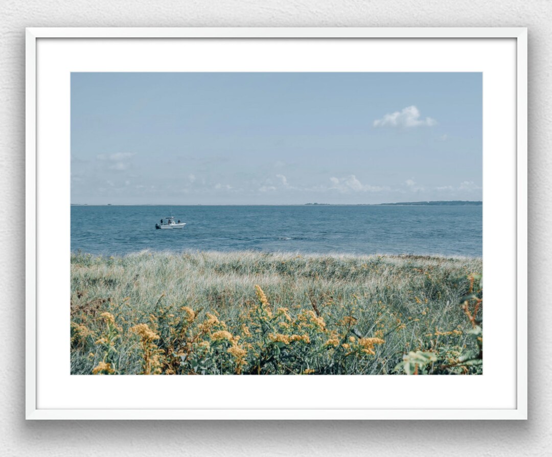 Martha's Vineyard Boat & Bluff Photograph - Print Only or Framed - Etsy
