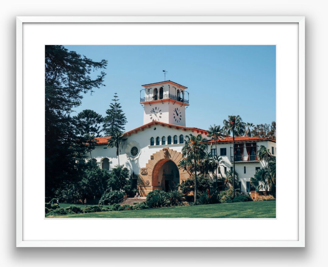 Santa Barbara Courthouse Landscape Photograph - Print Only or Framed - Etsy