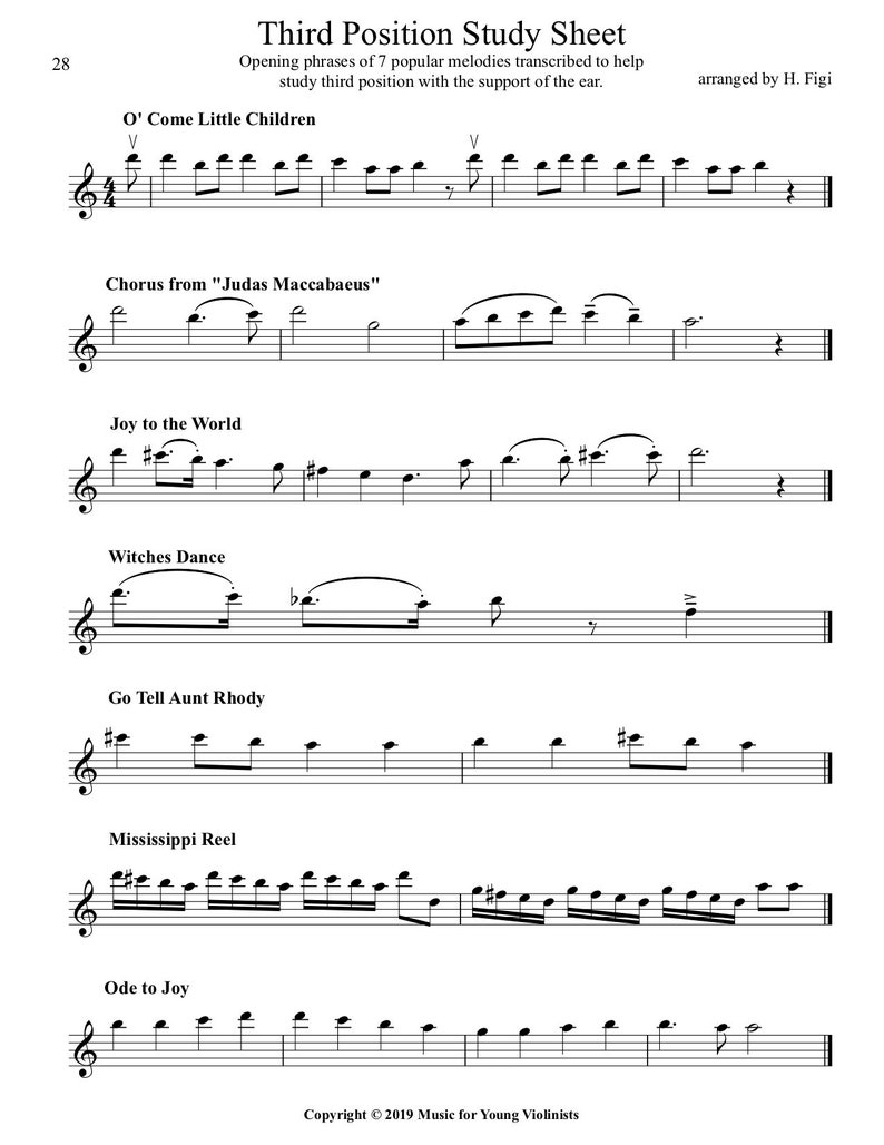 Exercises for Teaching Violin (sheet Music, PDF, Violin) - Etsy