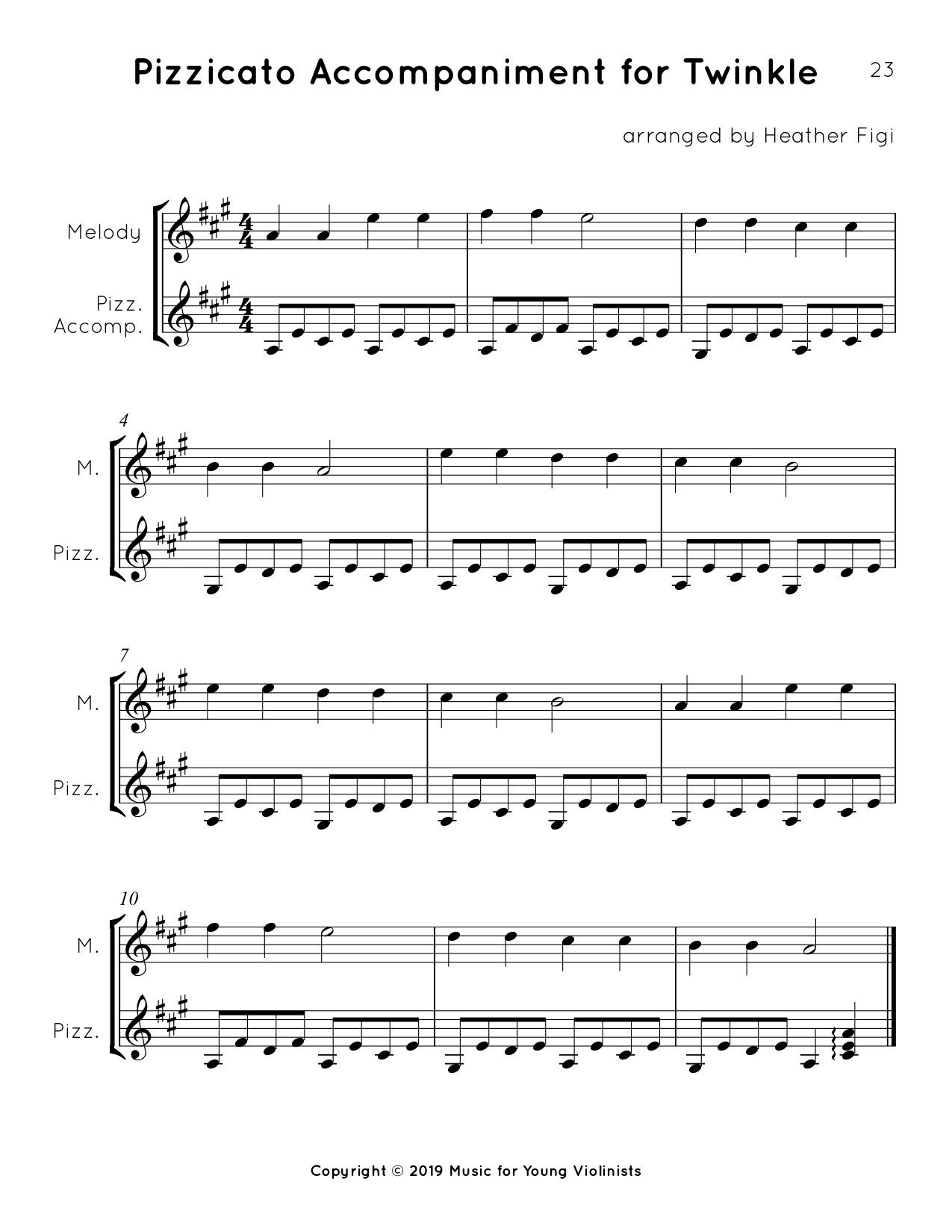 Violin Sheet Music For Beginners Twinkle Twinkle Little Star