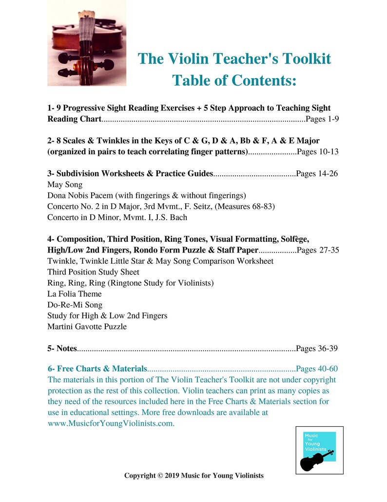Exercises for Teaching Violin (sheet Music, PDF, Violin) - Etsy