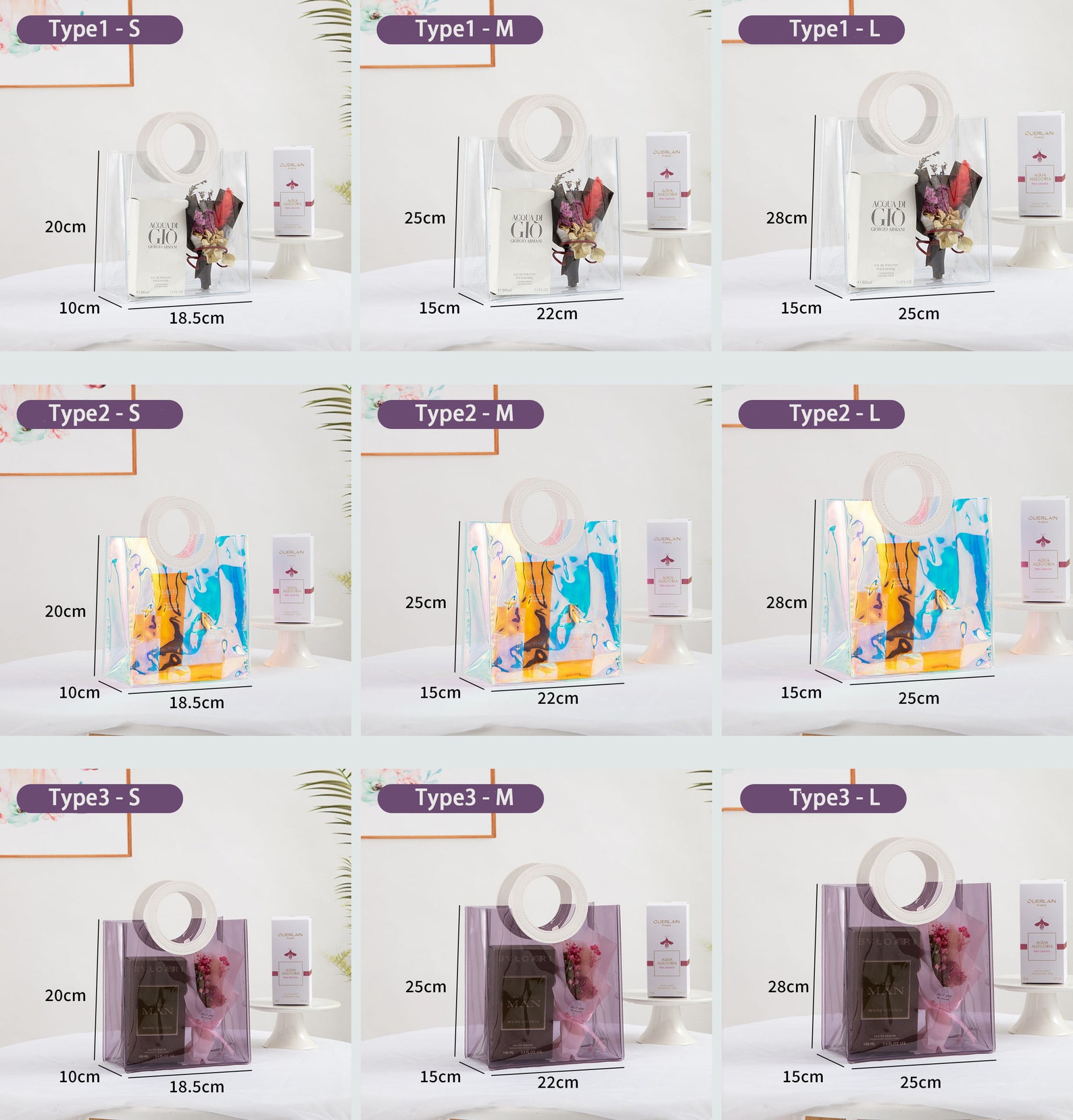 6PC Personalized Clear Tote Bag Pool Beach Tote Clear Bag - Etsy