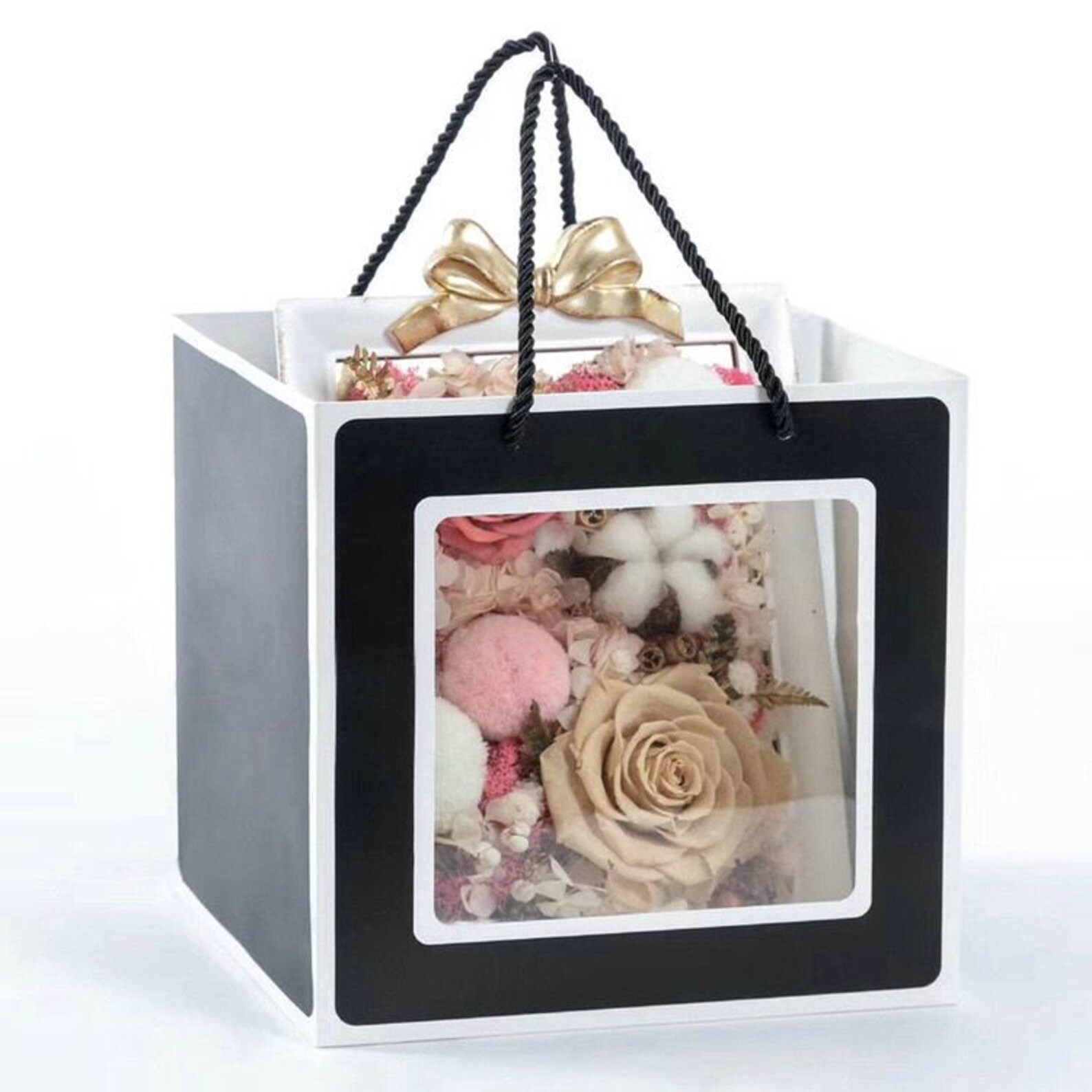 Paper Bag With Transparent Window 10 Pcs. Paper Shopping - Etsy