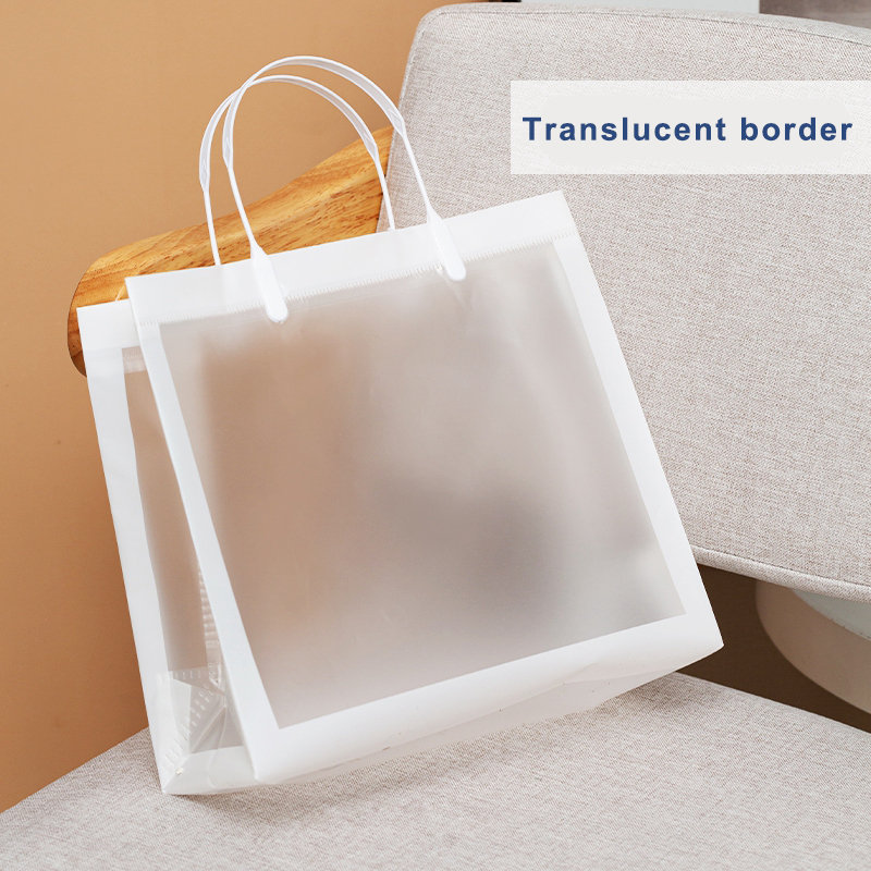 10PC Transparent PVC Hand Bag Milk Tea Bag Gift Bag Shopping Gift ...