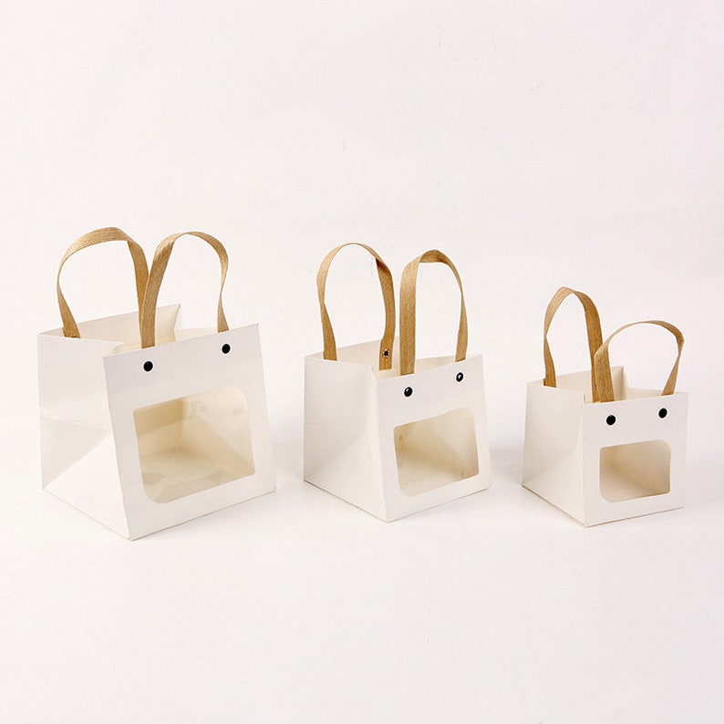Paper Bags With Smiley Face 10 Pcs. Paper Shopping Bags - Etsy