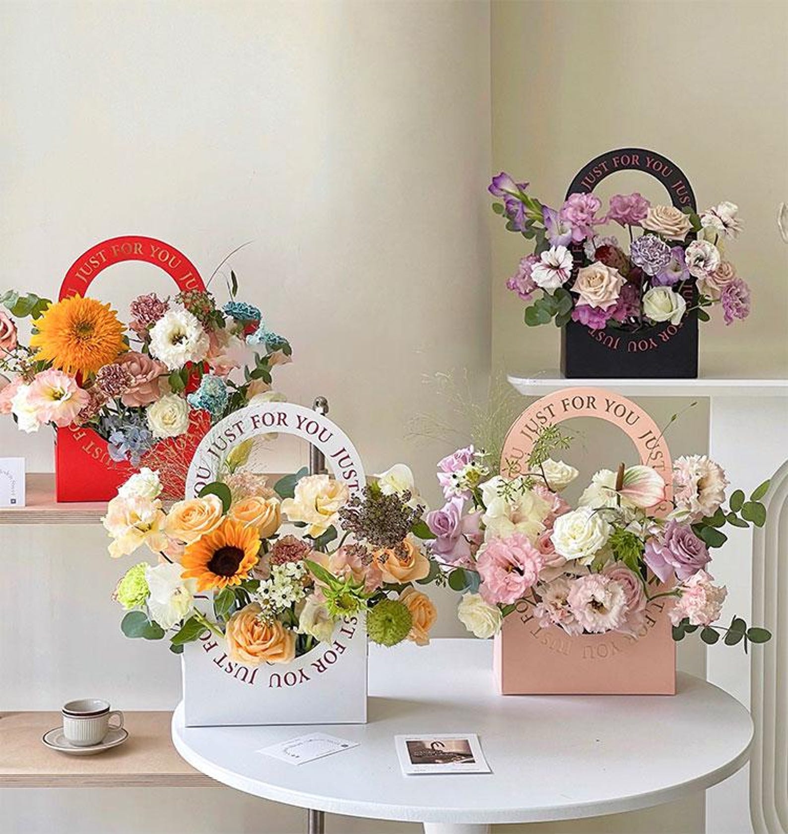 Creative Flower Handbag8 Pcs. Gifts Bags,flower Packaging, Waterproof ...