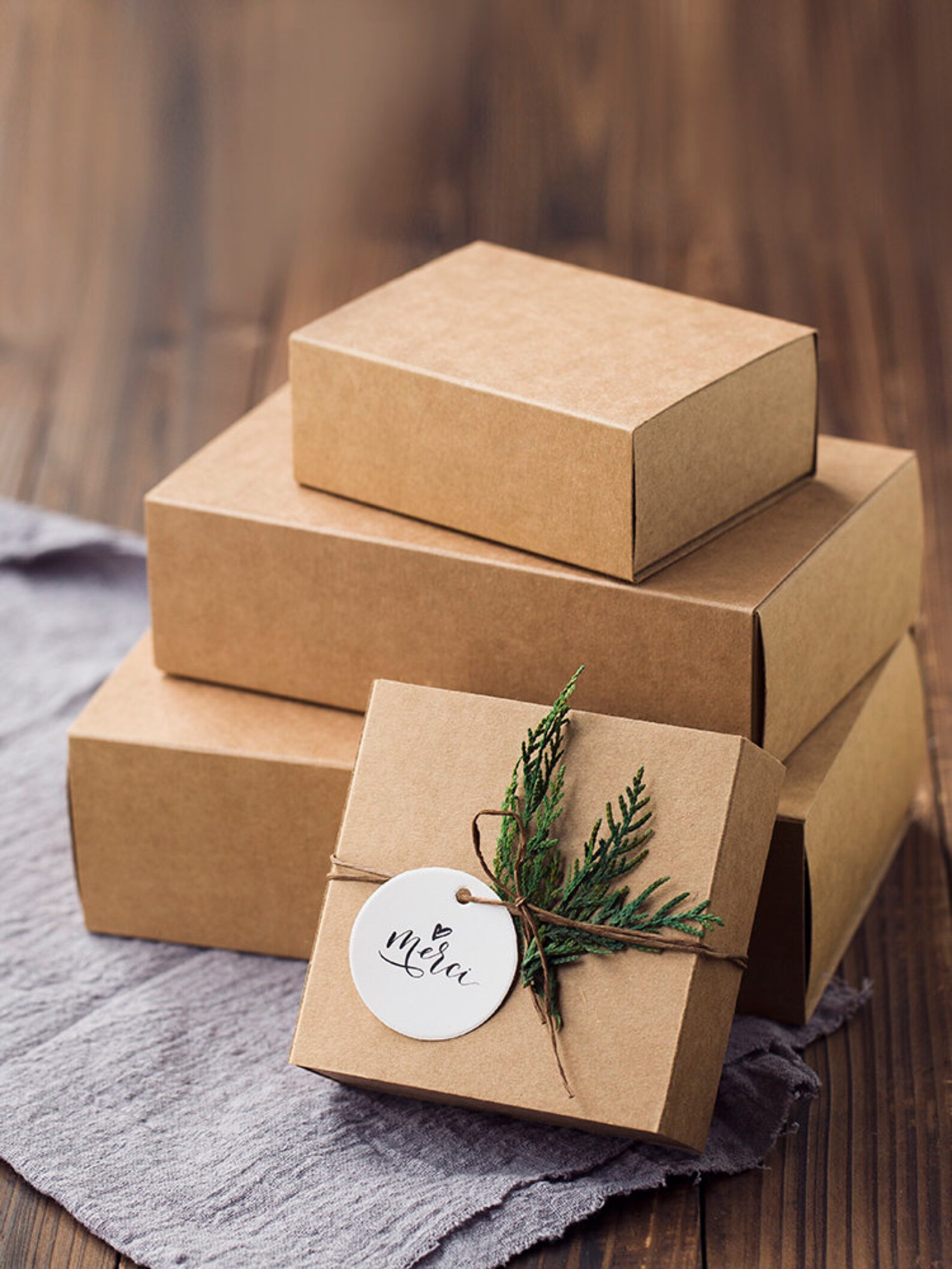 10 PCS Custom Kraft Drawer Box in Bulk Vintage Party Favor - Etsy