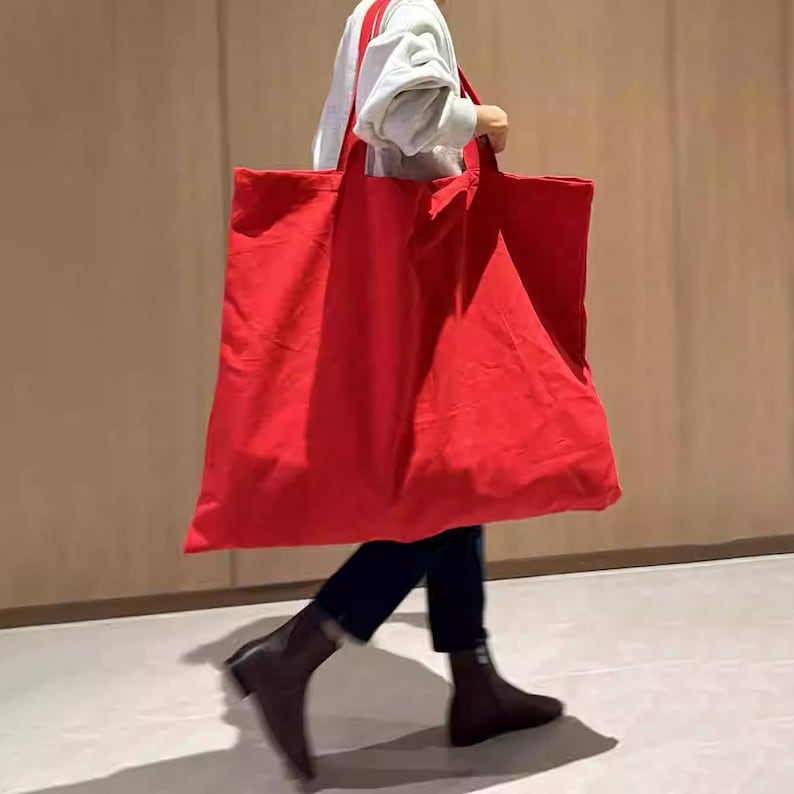 Extra Large Canvas Tote Bag, Custom Party Favor, Wedding Gift - Etsy