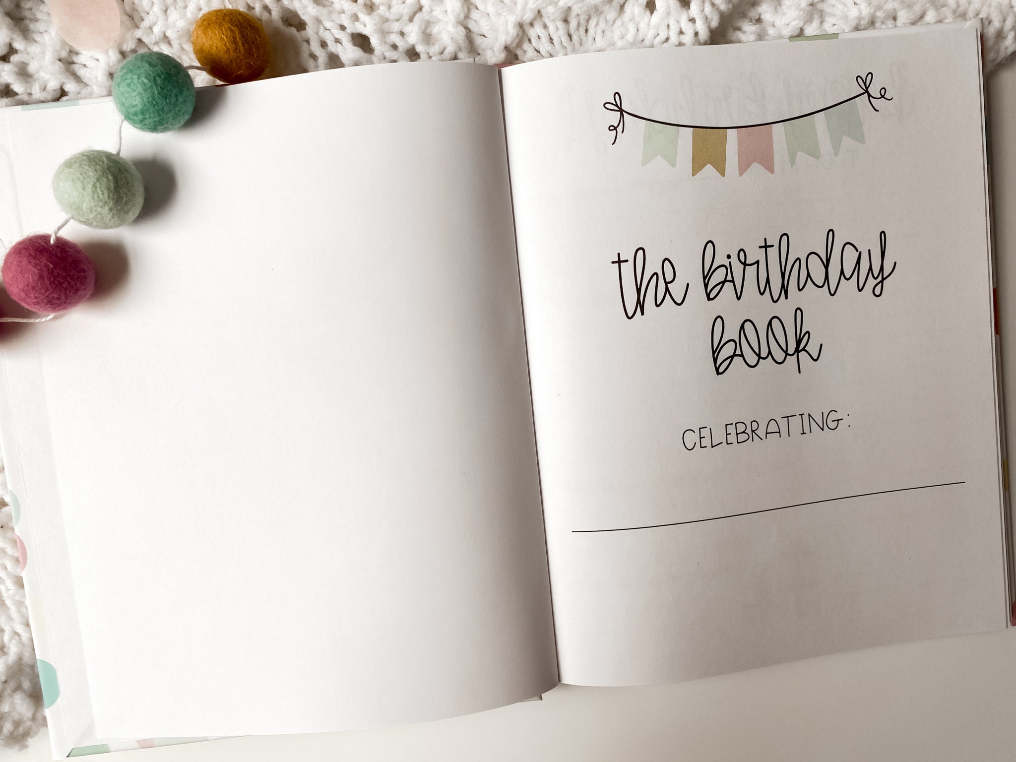 Birthday Memory Book Birthday Interview Book Keepsake Baby - Etsy