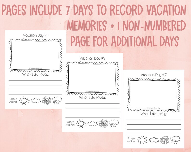 Printable Kids Travel Journal Adventure Journal for Kids - Etsy