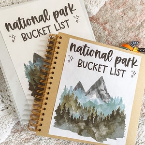 Printable National Parks Bucket List Journal and National Park ...