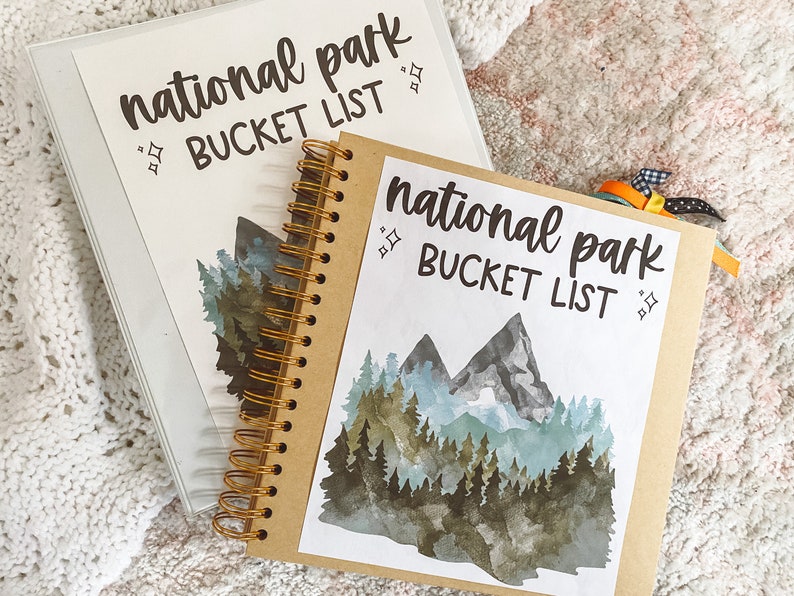Printable National Parks Bucket List Journal and National Park - Etsy