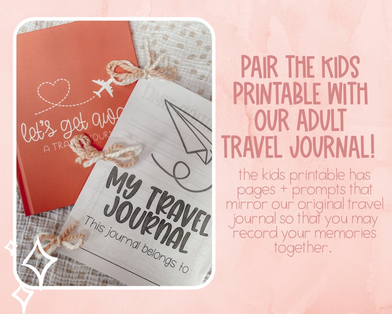 Printable Kids Travel Journal Adventure Journal for Kids | Etsy