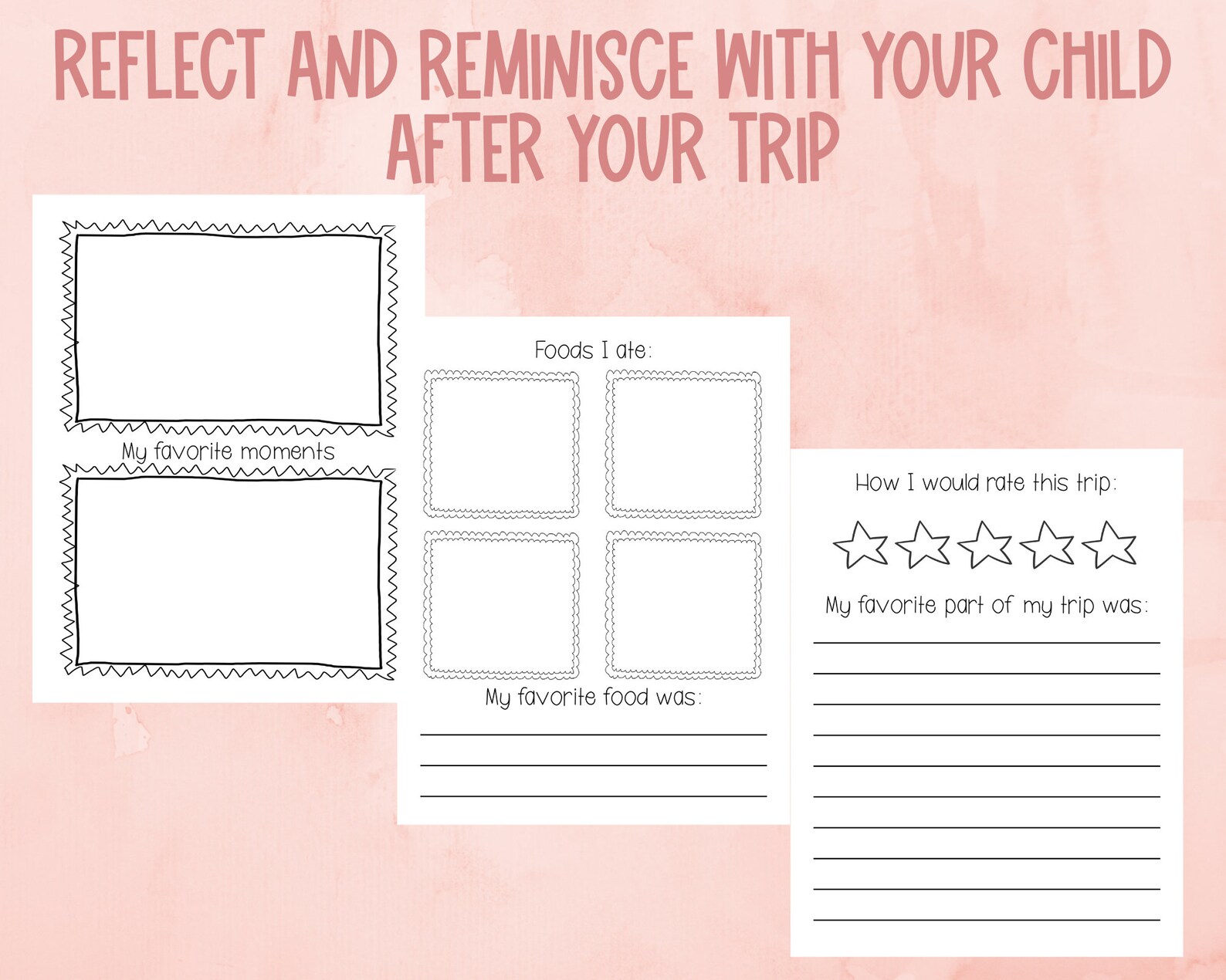 Printable Kids Travel Journal Adventure Journal for Kids - Etsy