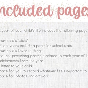 Childhood Memory Journal Keepsake Baby Memory Book Gift - Etsy