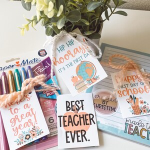 Back to School Teacher Gift Tag | Printable Teacher Appreciation Gift ...