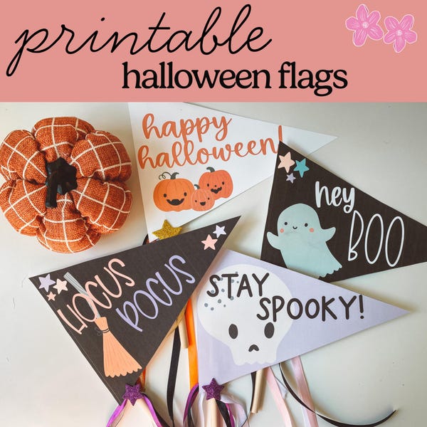 Halloween Pennant Flag - Etsy