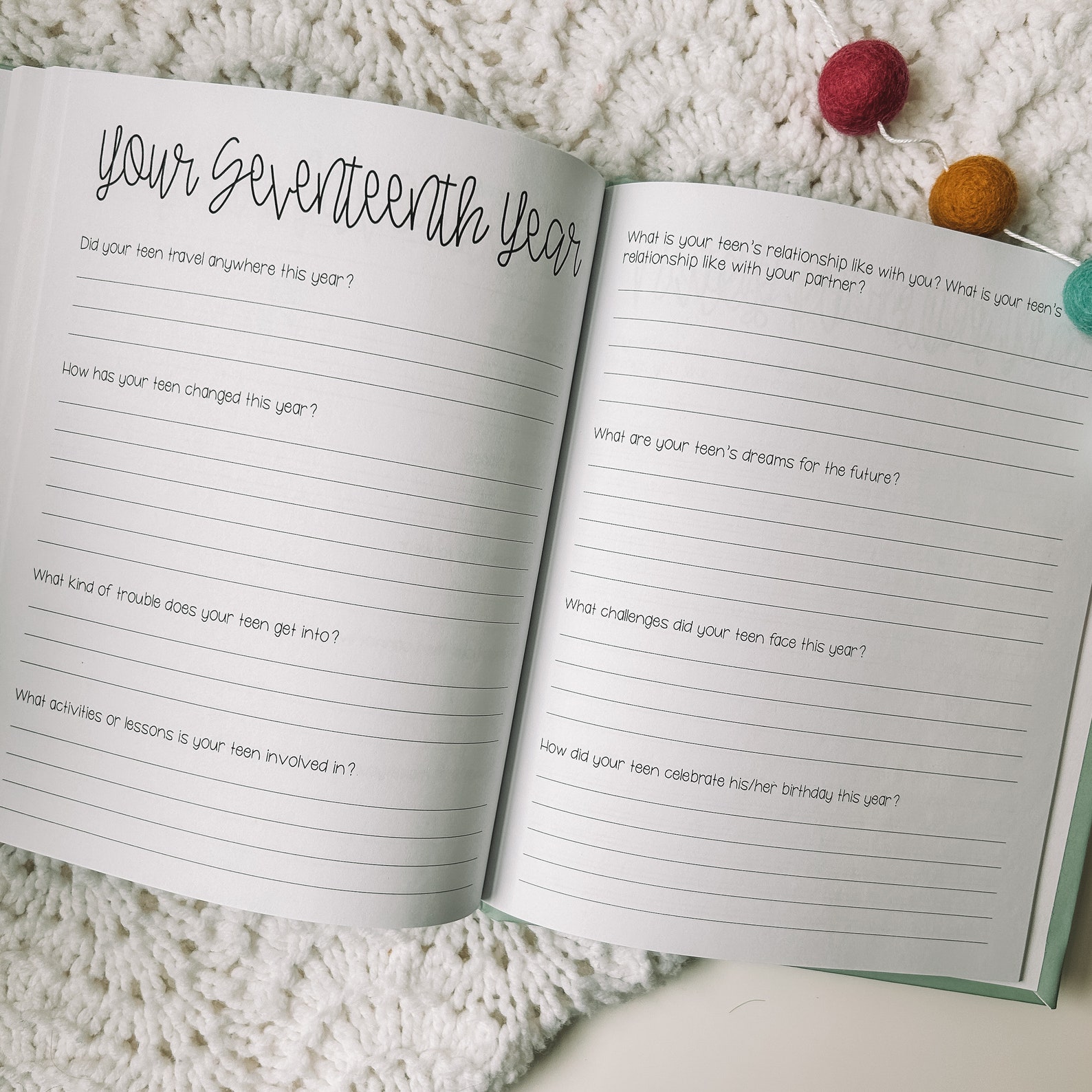 Childhood Memory Journal: Keepsake Baby Book, Ages 1-18 - Etsy