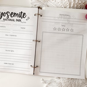 Printable National Parks Bucket List Journal and National Park ...