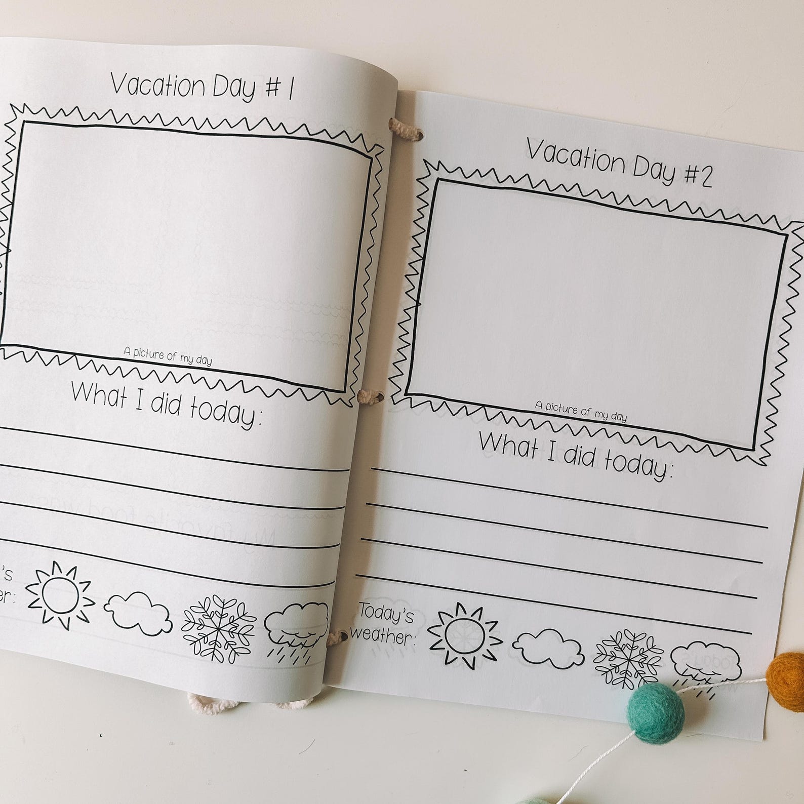 Printable Kids Travel Journal: Vacation Memory Book (PDF) - Etsy