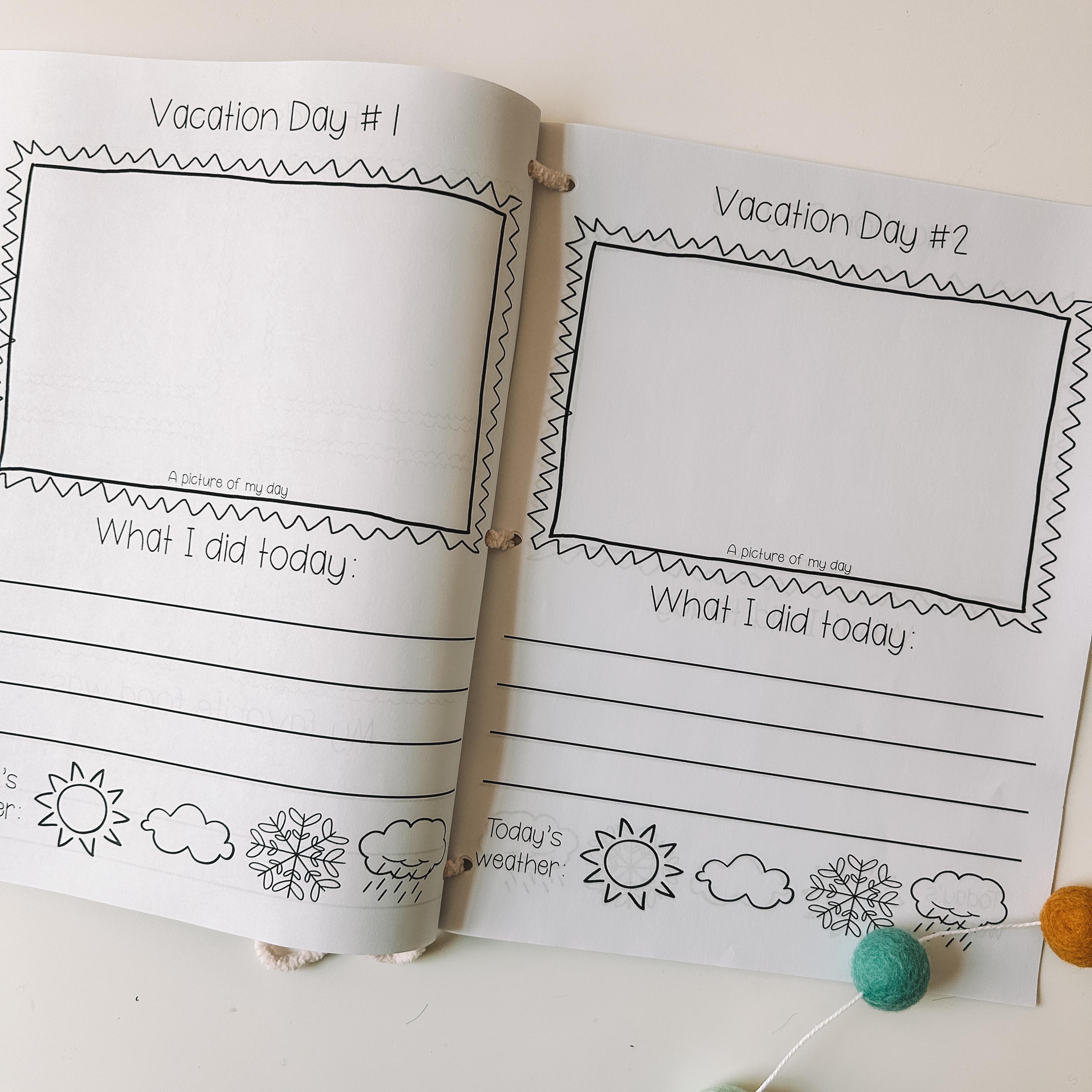Printable Kids Travel Journal: Vacation Memory Book (PDF) - Etsy