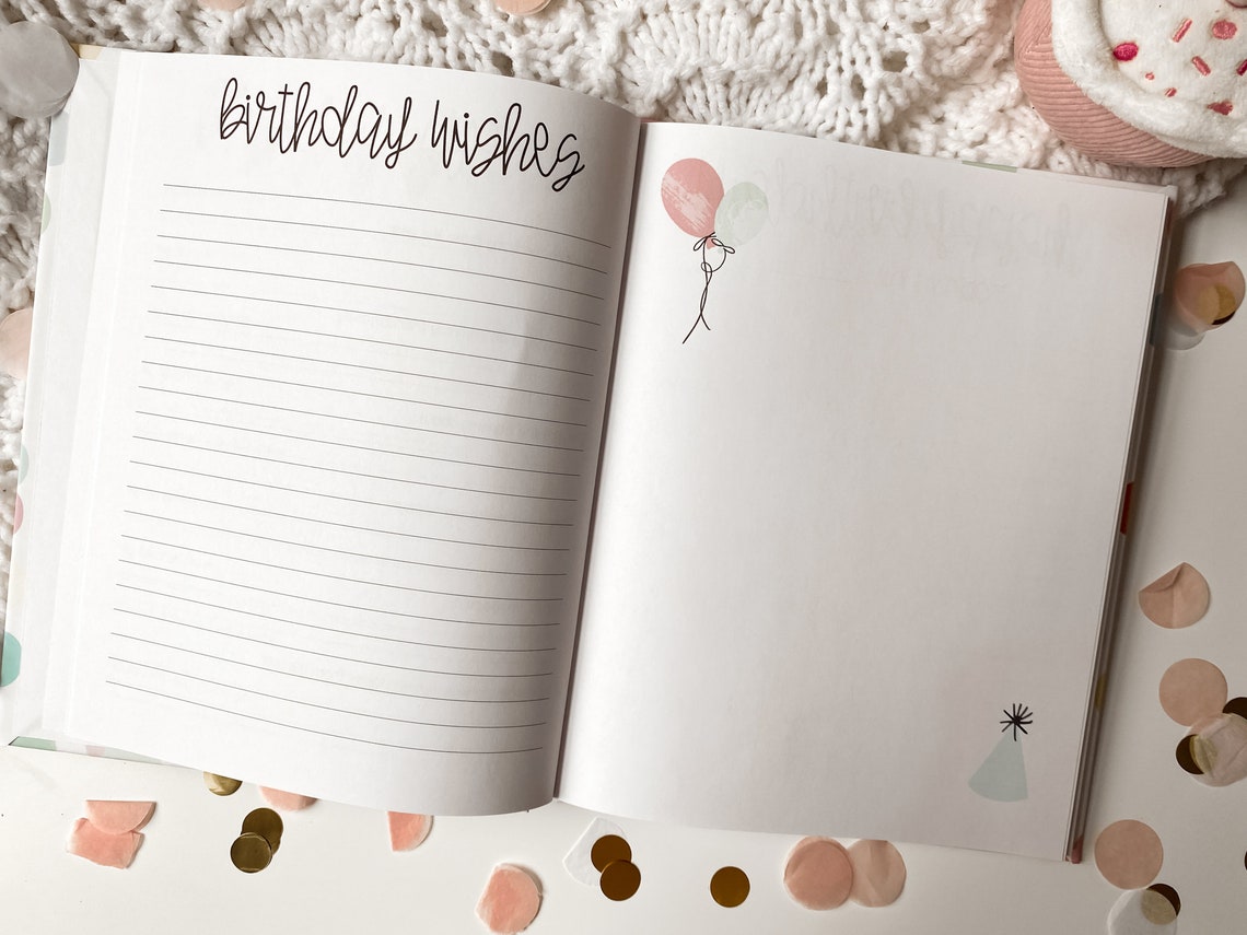 Birthday Memory Book Birthday Interview Book Keepsake Baby - Etsy