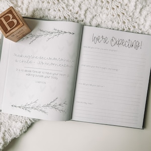 Pregnancy Journal and Memory Book for Expecting Mom | Keepsake Gender ...