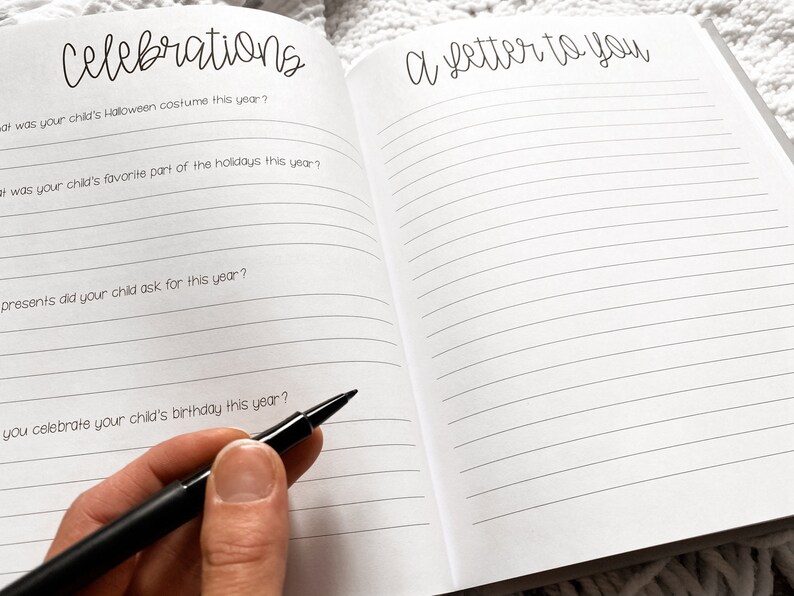 Childhood Memory Journal Keepsake Baby Memory Book Gift - Etsy