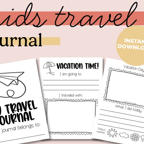 Travel Journal - Etsy