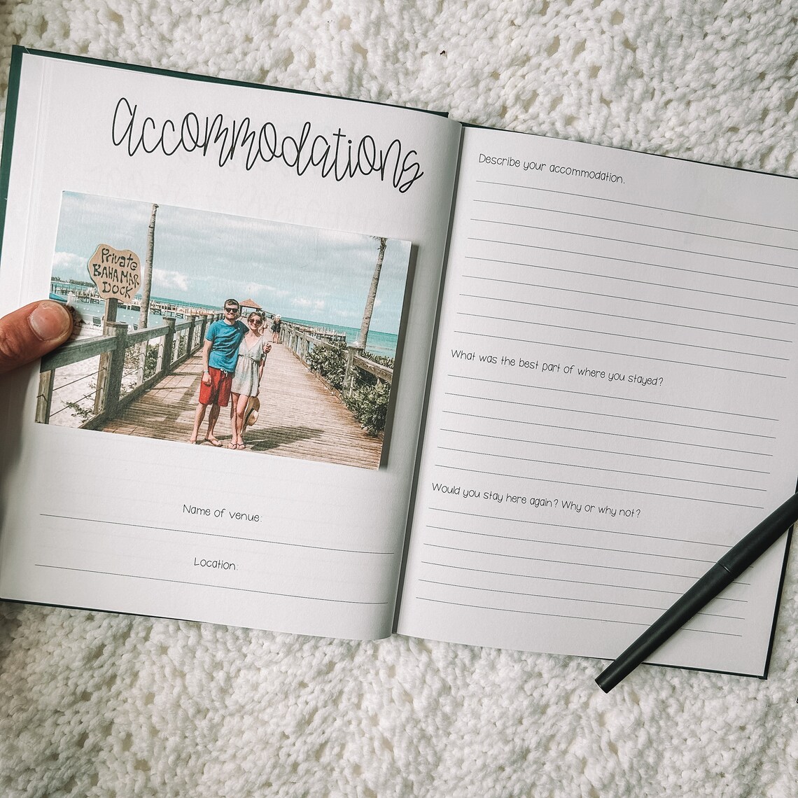 Prompted Travel Journal: Vacation Memory Book for 3 Trips - Etsy