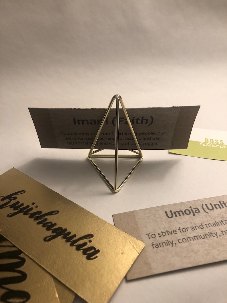 Nguzo Saba - Kwanzaa 7 Principles Card Set With Stand - Etsy