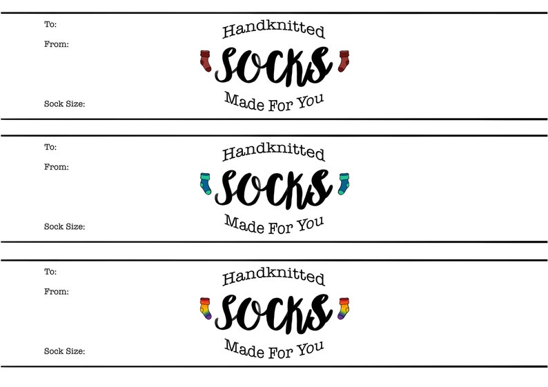 Free Printable Sock Label Template Printable Templates
