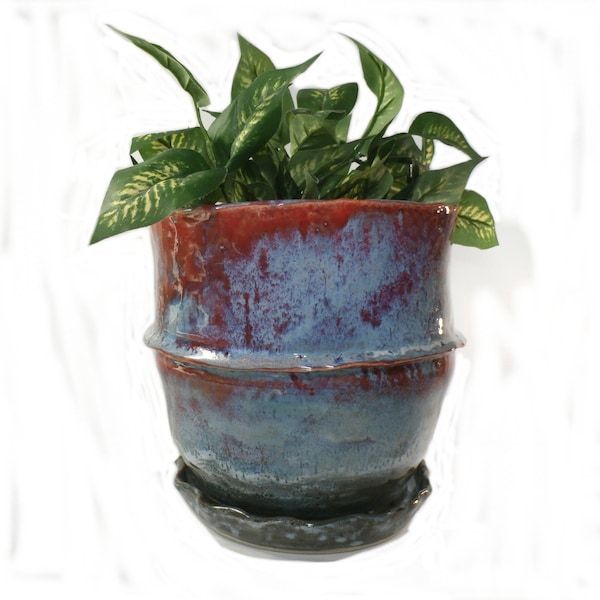 Large Colorful Outdoor Planter - Etsy