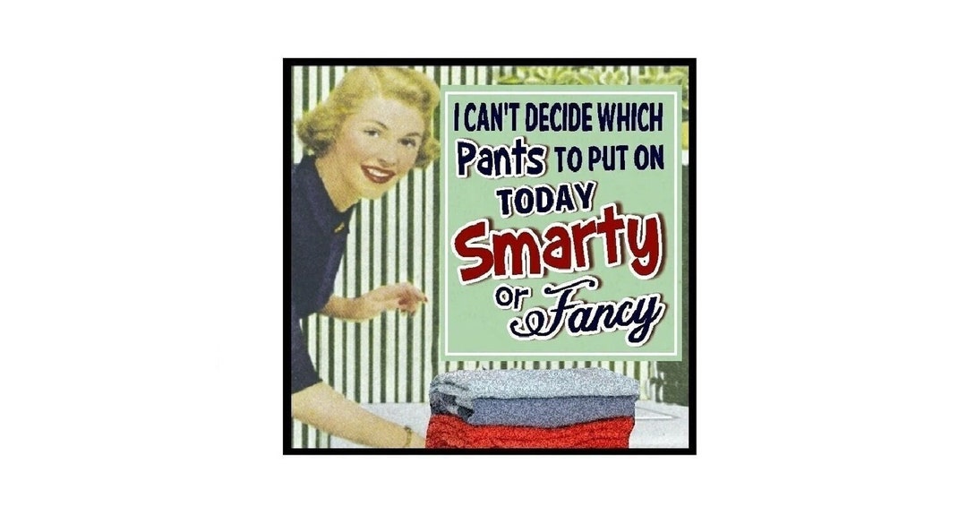 Funny Gifts | Retro Magnet | Smarty Fancy Pants | Mom | Teacher ...