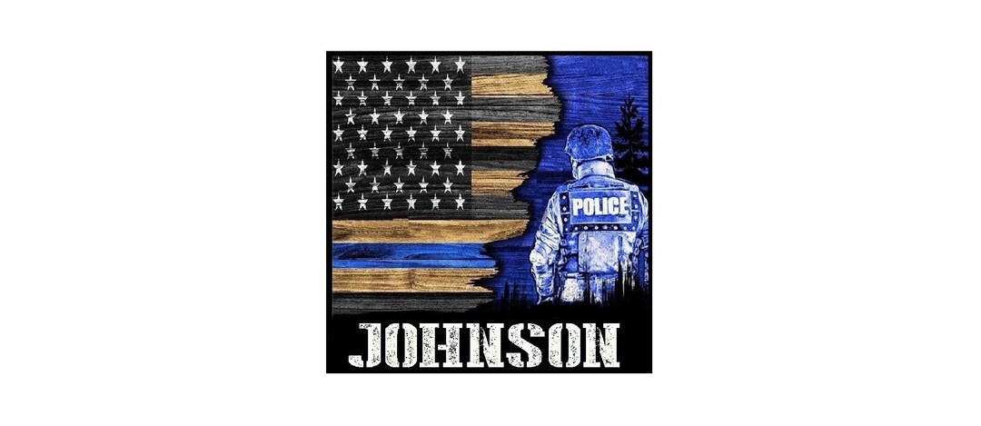 Personalized Police Officer Gifts | Custom Magnet | Blue Line | Police ...