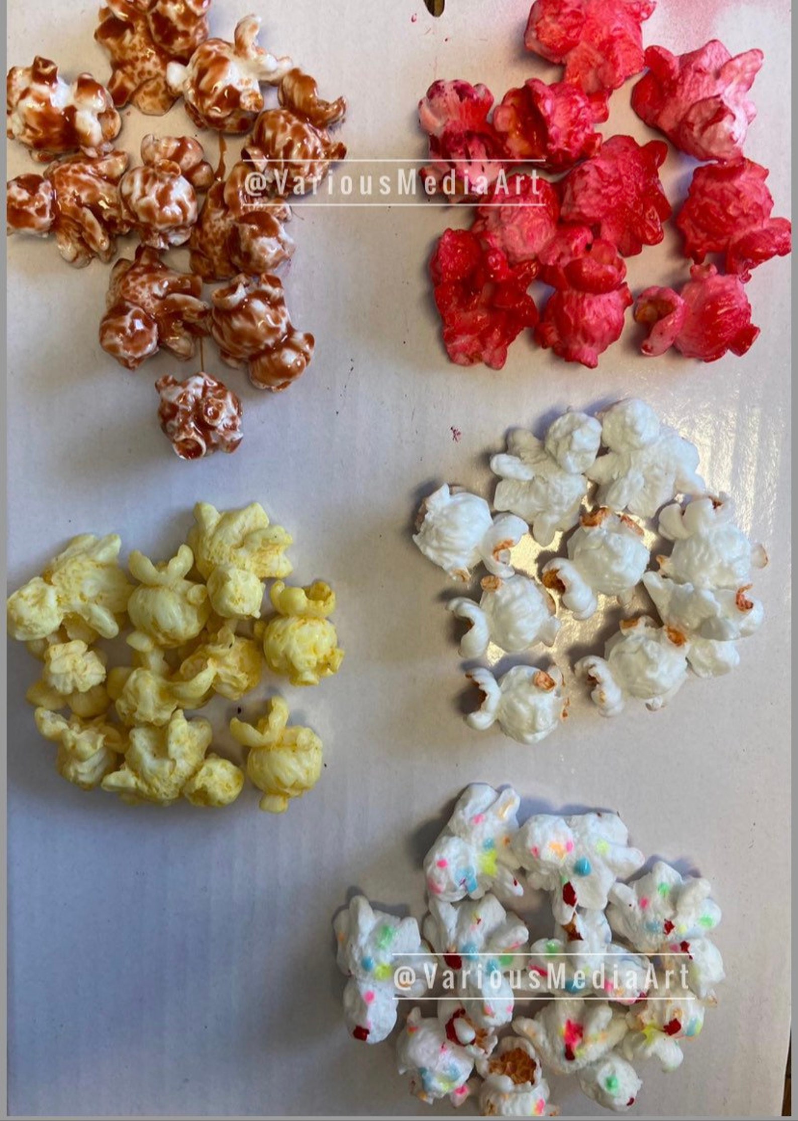 Fake Popcorn Realistic Popcorn Resin Food Pieces Fake - Etsy