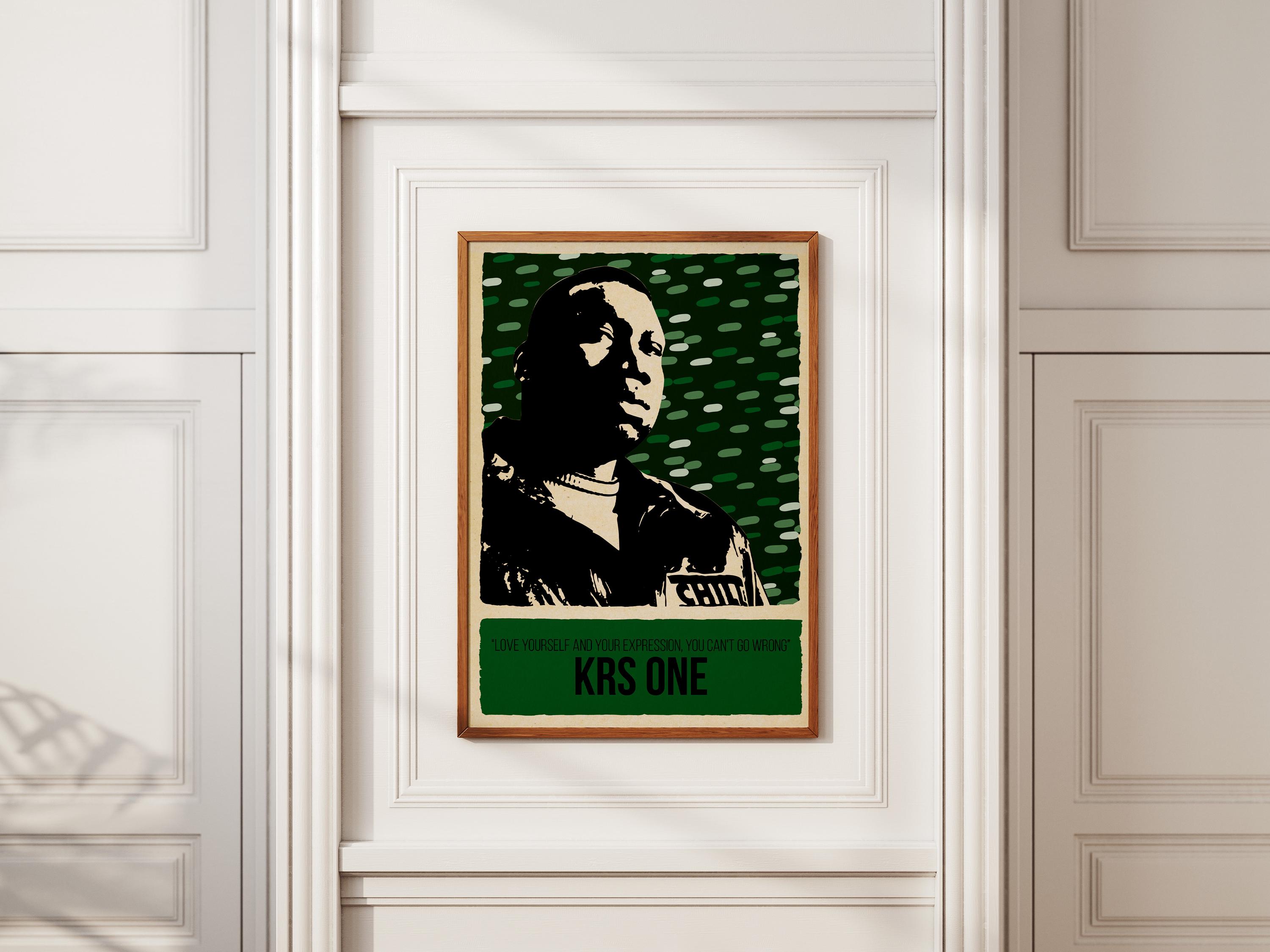 KRS One Poster | Hip Hop Pioneer Wall Art | Rap Legend - Etsy