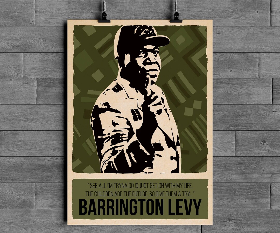 Barrington Levy Reggae Poster | Jamaican Music Icon Wall Art - Etsy