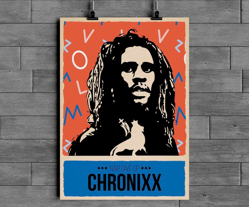 Chronixx Poster | Reggae & Dancehall Music Wall Art | Jamaican Icon - Etsy