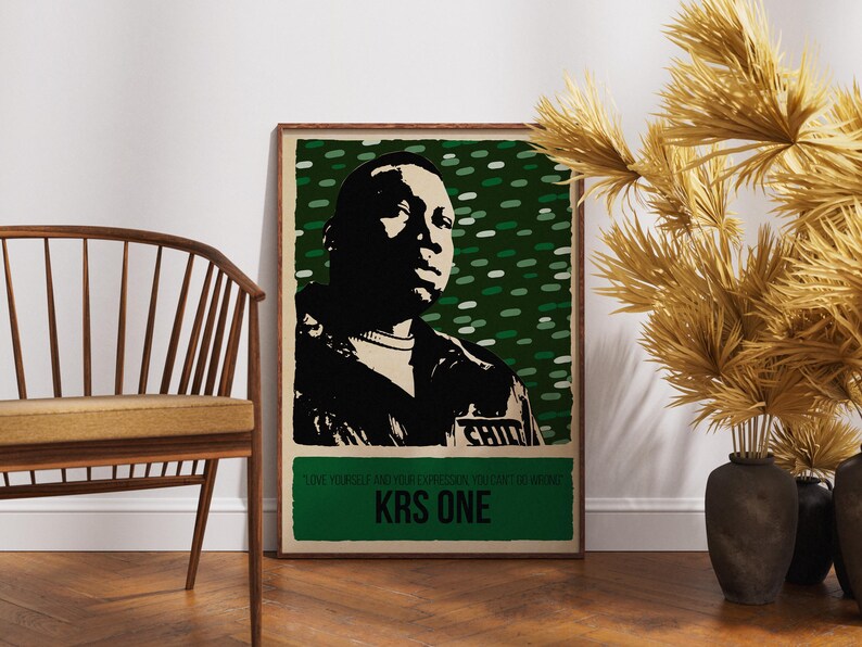 KRS One Poster | Hip Hop Pioneer Wall Art | Rap Legend - Etsy