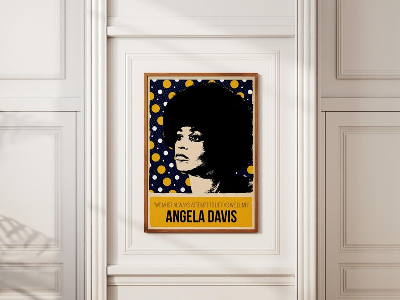 Angela Davis Poster | Black Power Icon Wall Art | Political Activist - Etsy