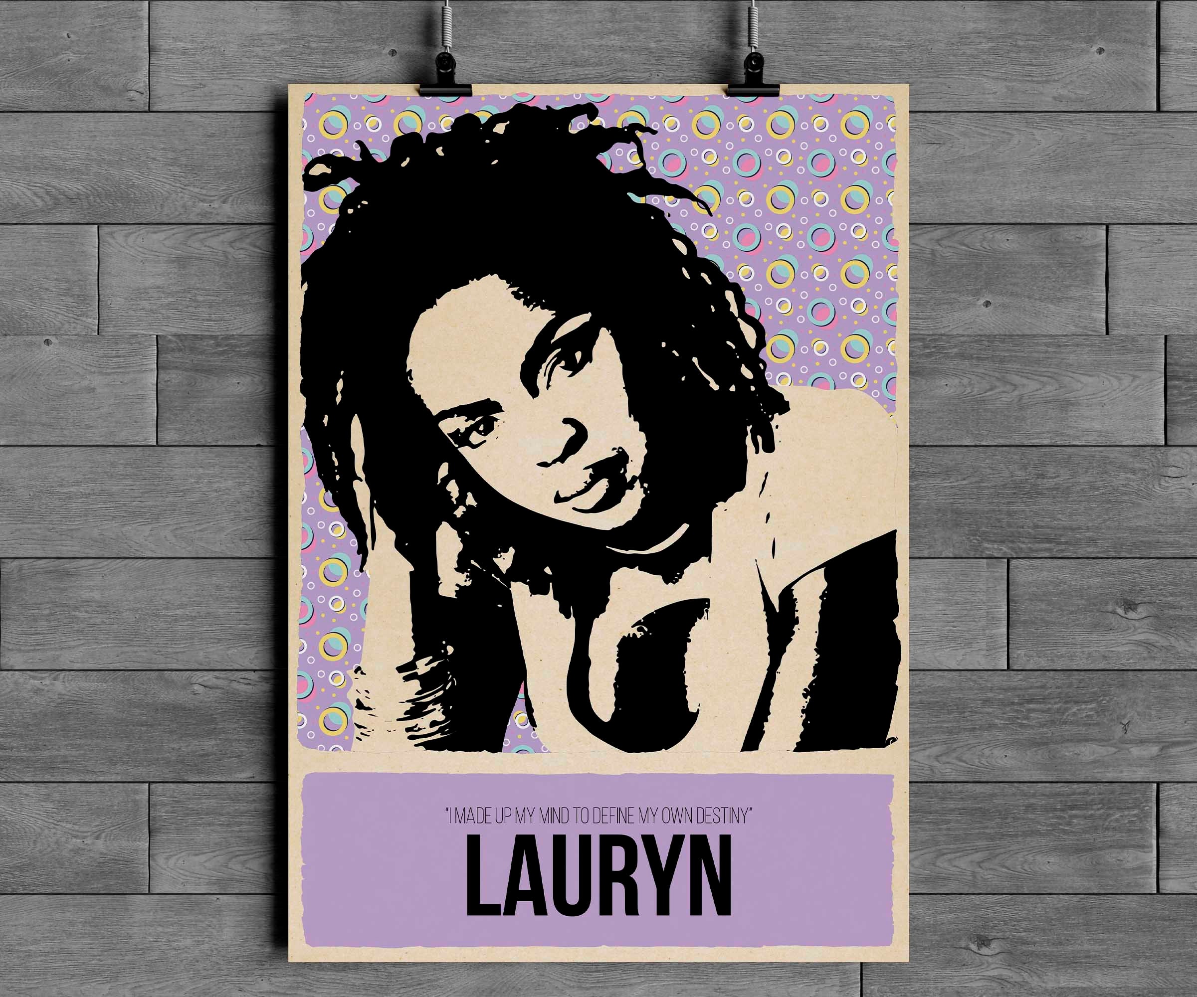 Lauryn Hill Hip Hop Pop Art Poster - Etsy