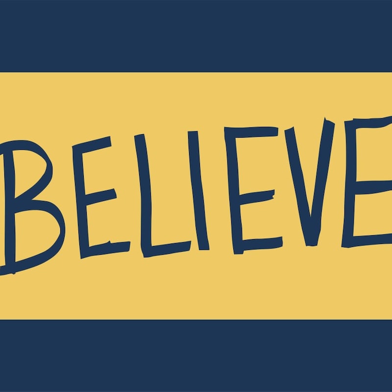 Believe Sign - Etsy